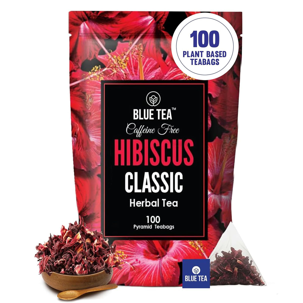 BLUE TEA hibiscus herbal tea bags