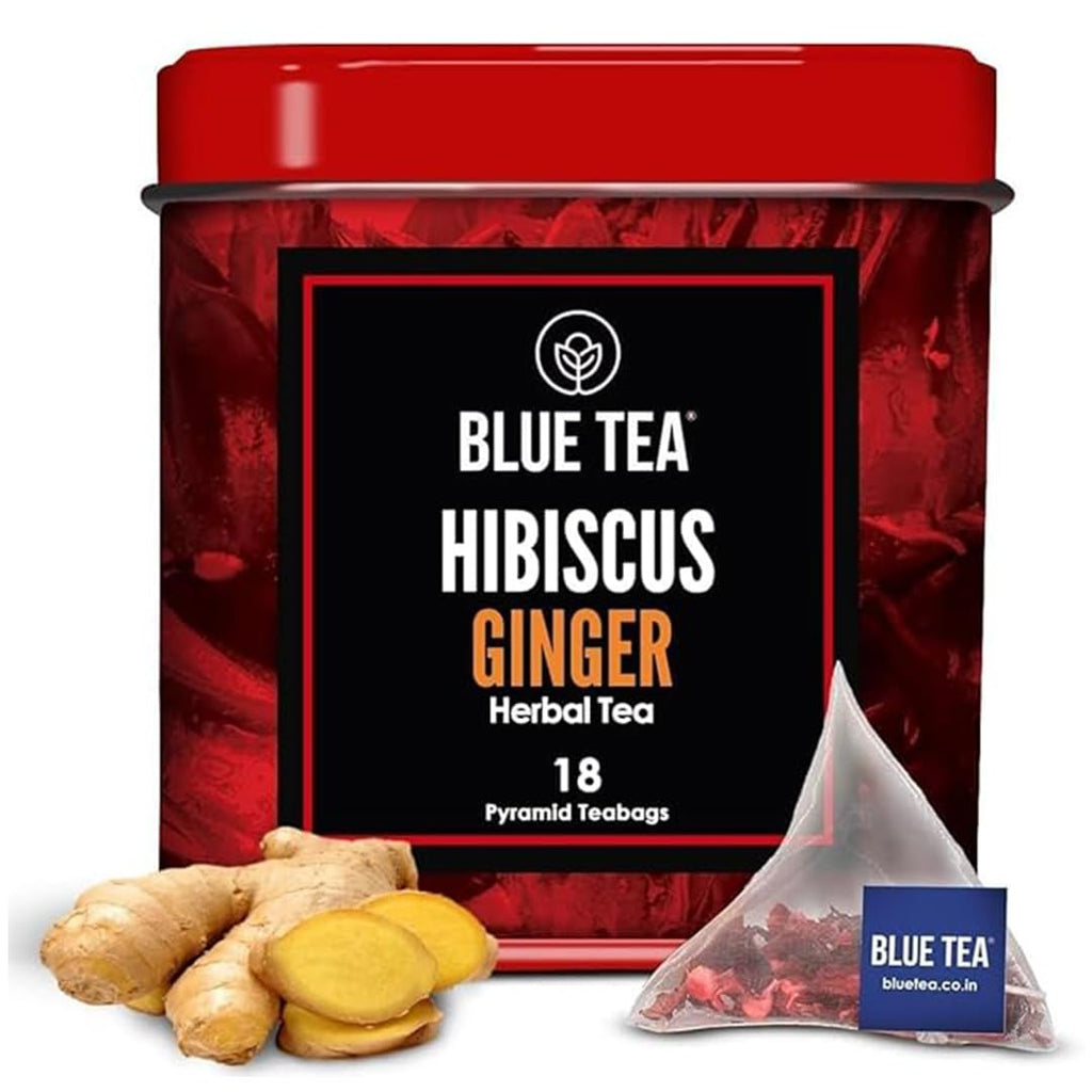 BLUE TEA hibiscus tea pyramid bags