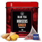 BLUE TEA hibiscus tea pyramid bags