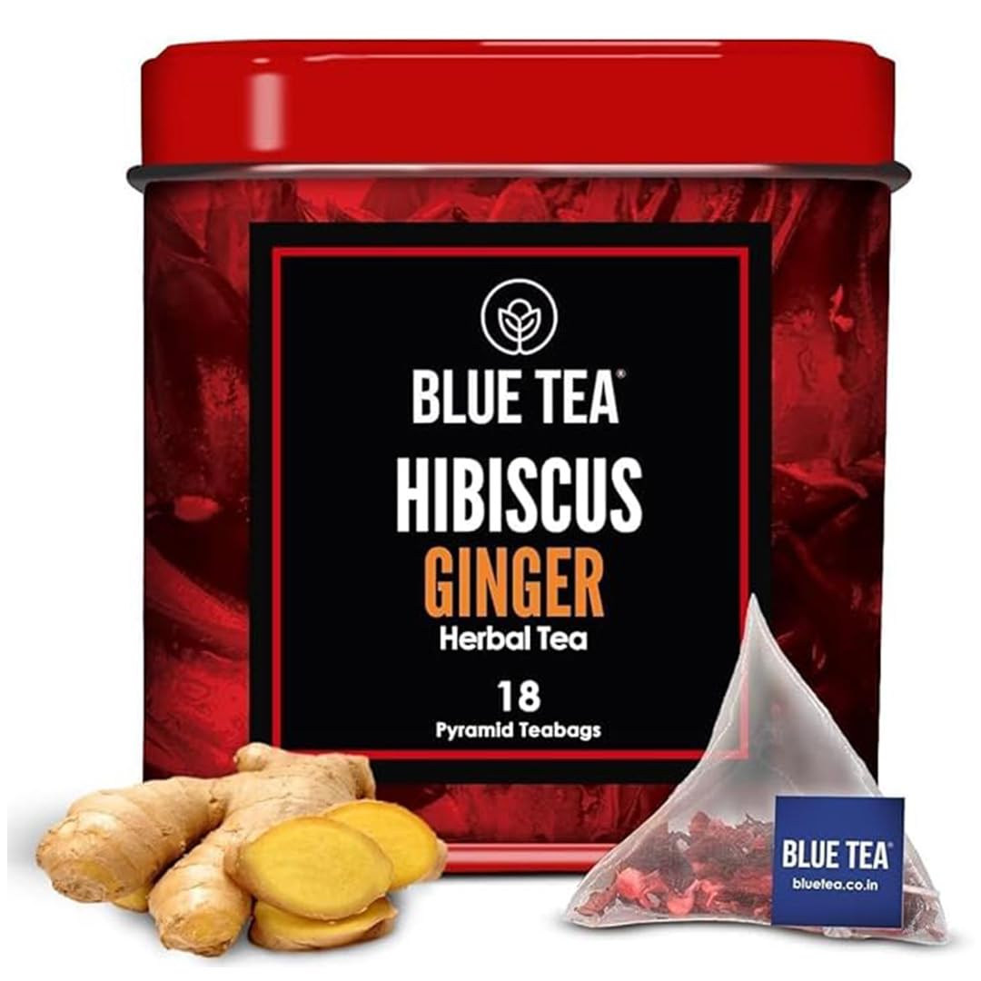 BLUE TEA hibiscus tea pyramid bags
