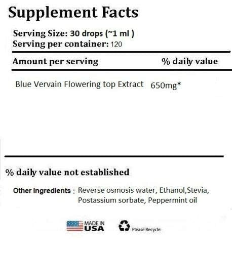 blue vervain liquid extract benefits