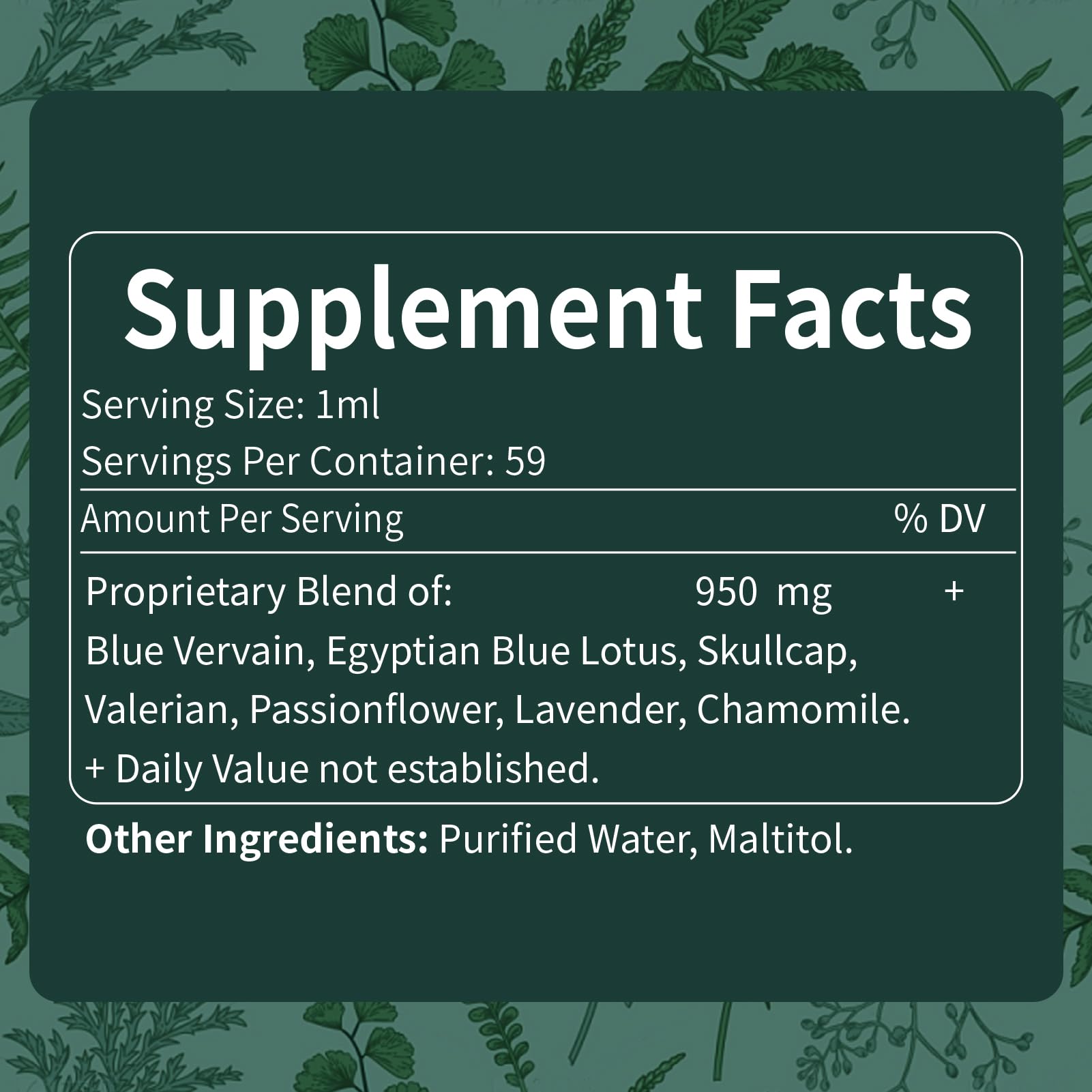 Blue Vervain sleep support formula