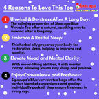 Blue vervain tea bags for wellness