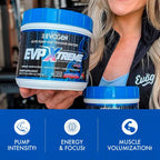 Blueberry apple pre-workout flavour