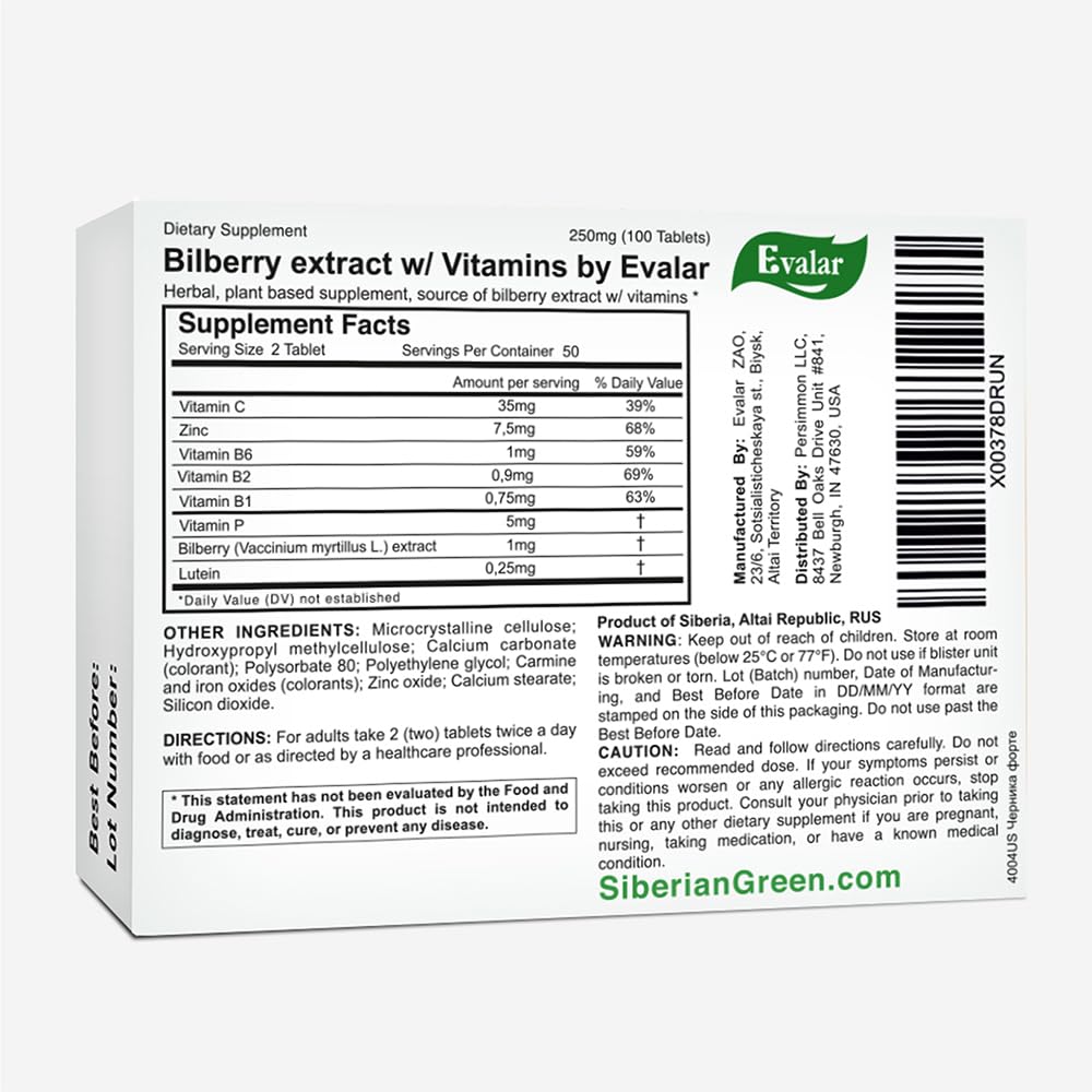 Blueberry Bilberry Forte for seniors
