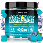 Blueberry creatine gummies for energy