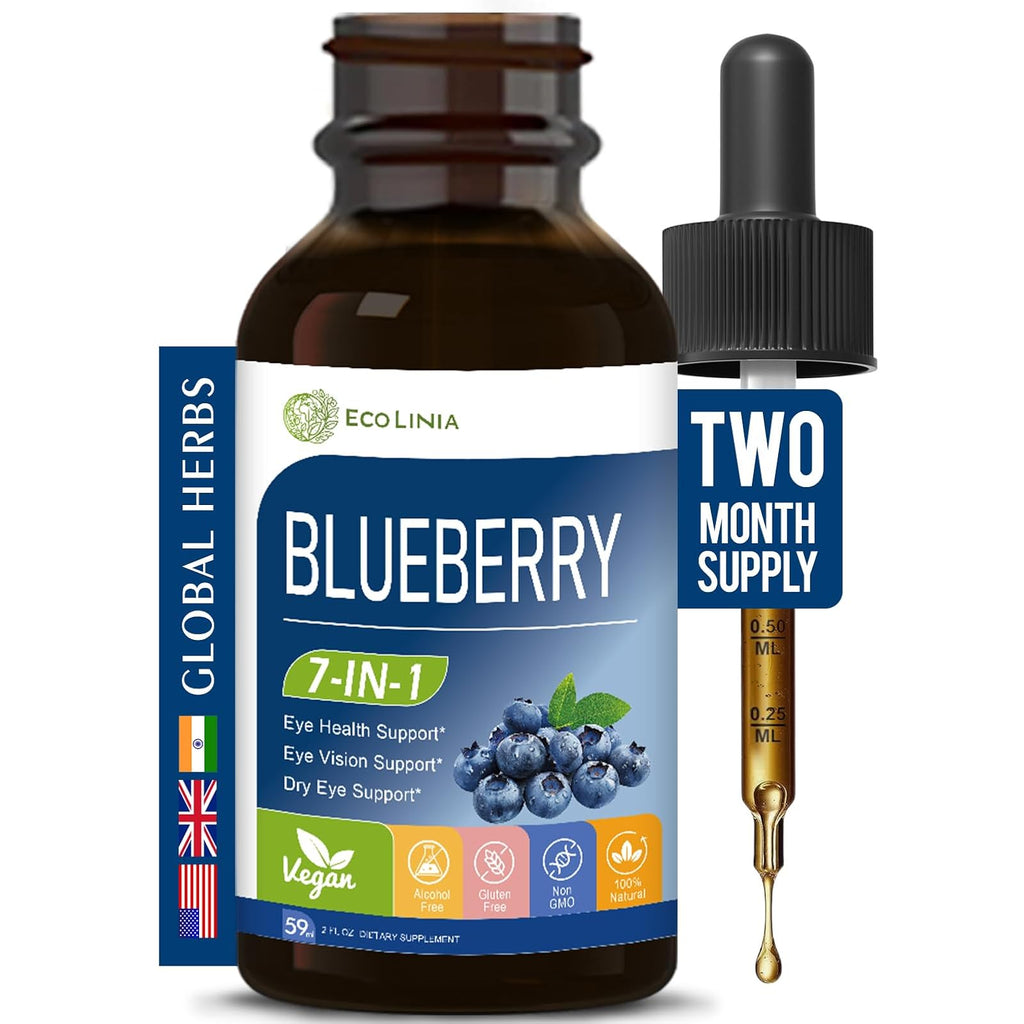Blueberry extract eye health drops