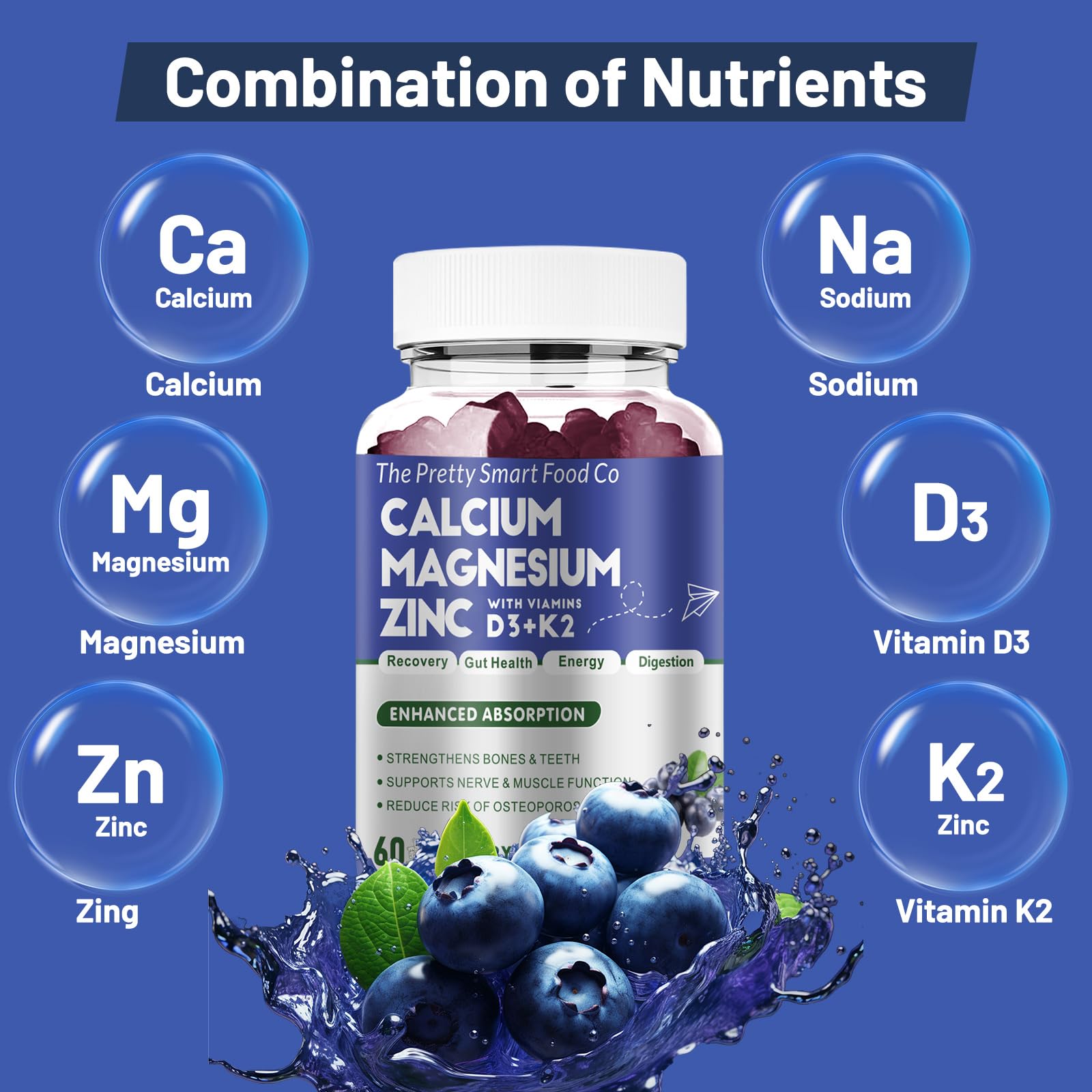 blueberry flavored calcium supplement for kids