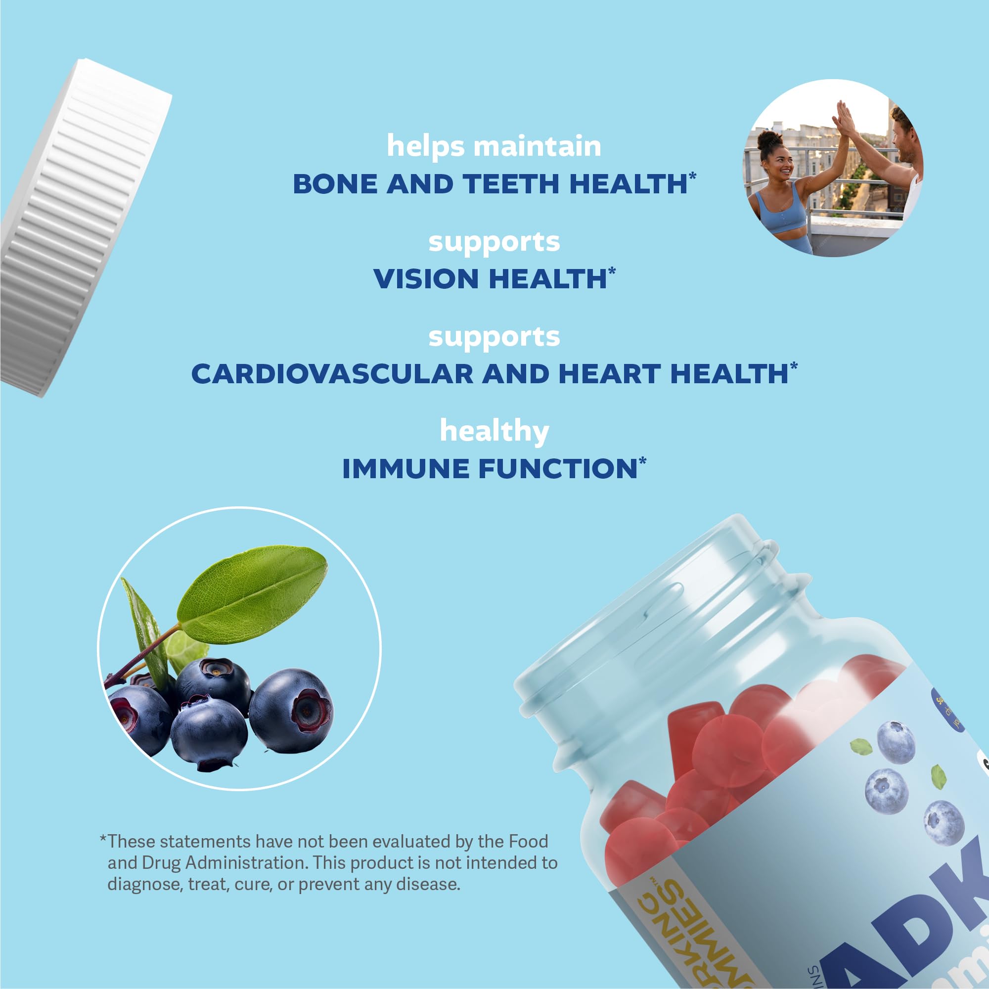 blueberry flavored vitamin gummies