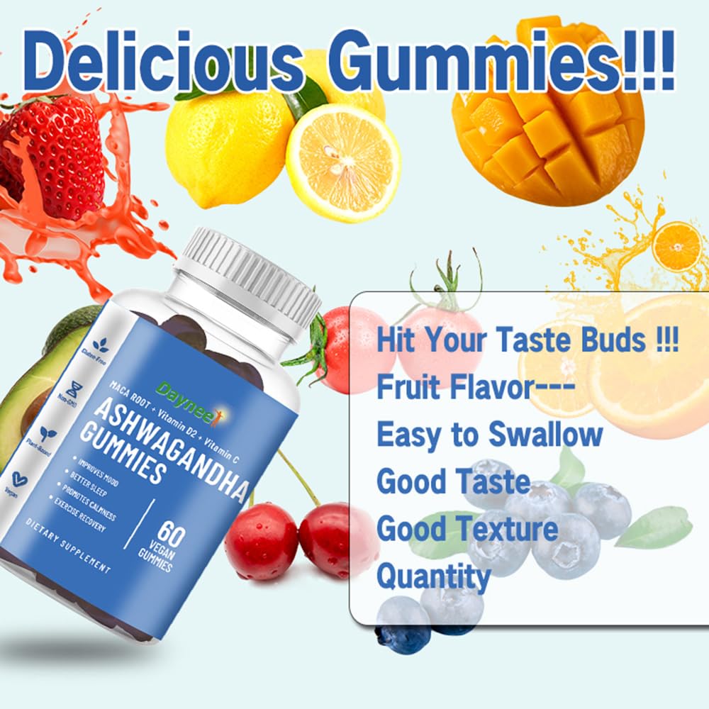blueberry flavour ashwagandha gummies