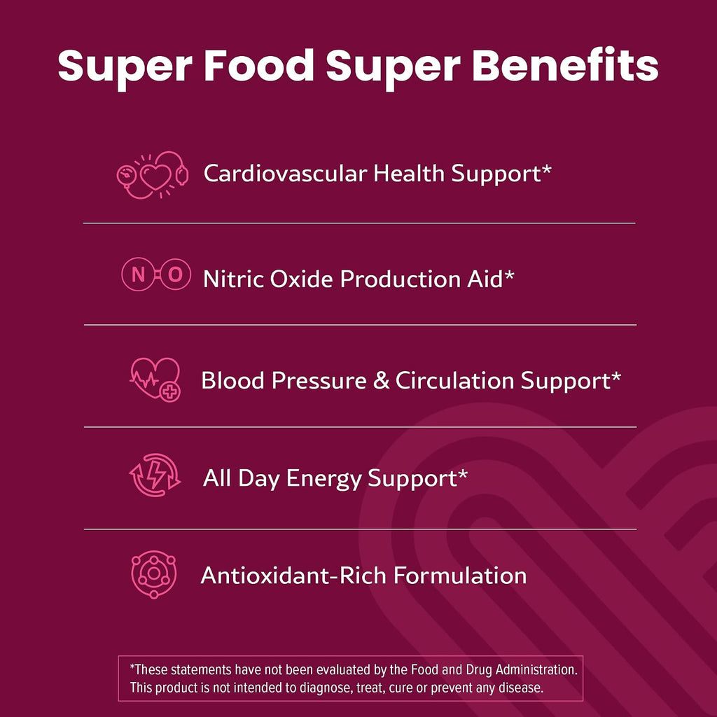 Blueberry flavour beet root supplements