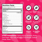 blueberry flavour energy gummies