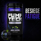 Blueberry flavour pre-workout powder