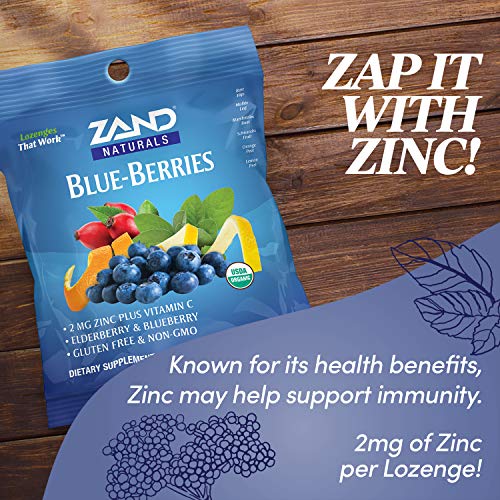blueberry flavour zinc lozenges
