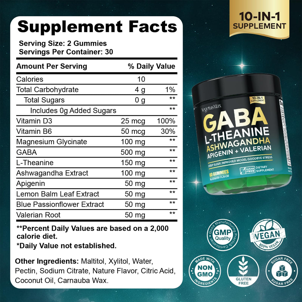 blueberry flavoured GABA supplements