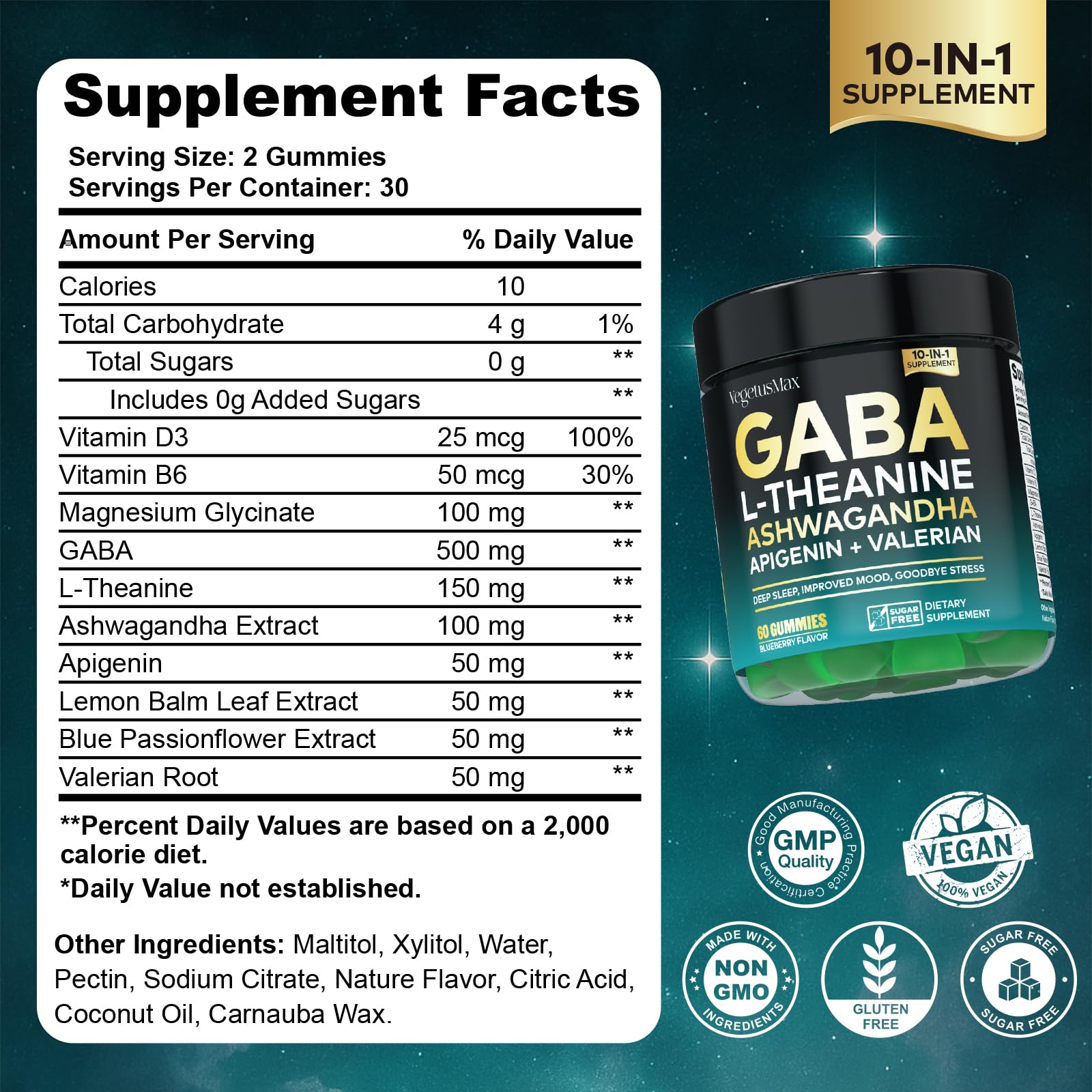blueberry flavoured GABA supplements