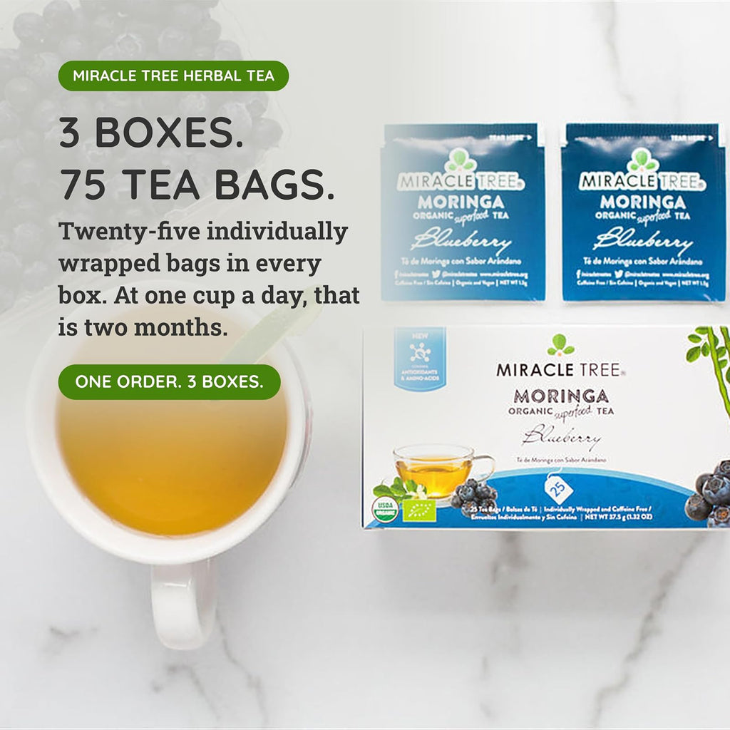 blueberry flavoured herbal tea blend
