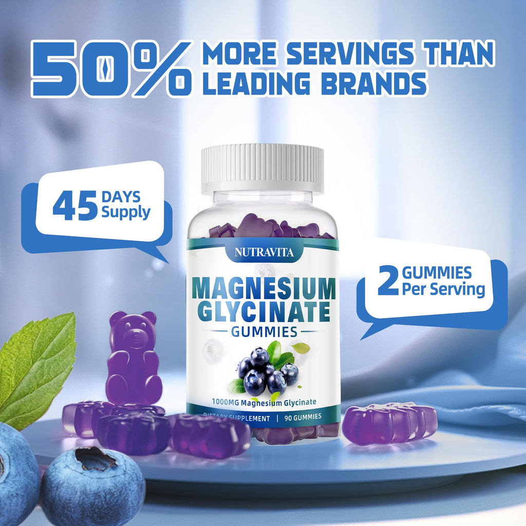 blueberry-flavoured magnesium for taste and health