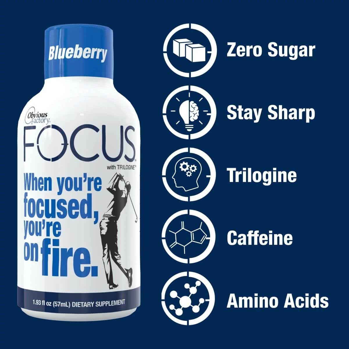 Blueberry grape flavour energy shots