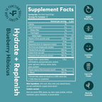 Blueberry hibiscus flavour electrolyte powder