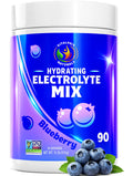 Blueberry hydration powder for athletes