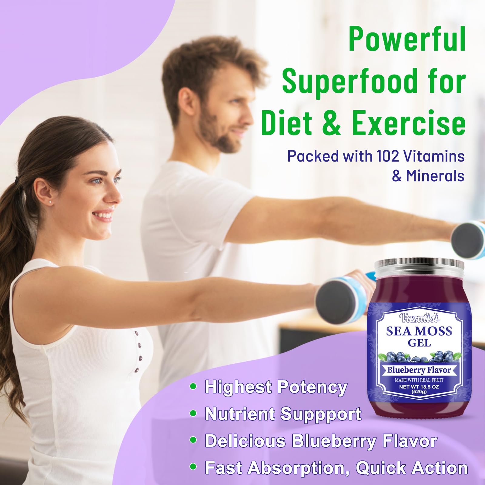 blueberry infused health supplement
