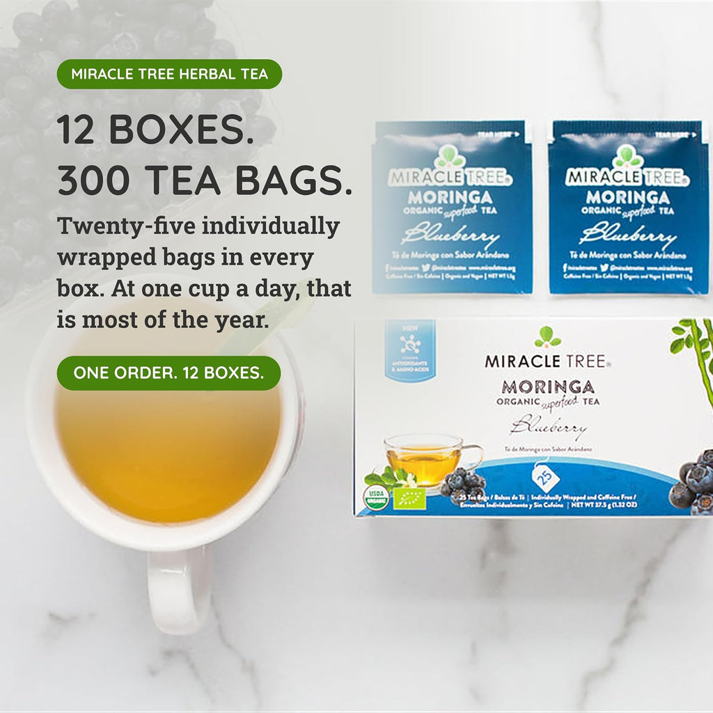 blueberry infused herbal tea blend