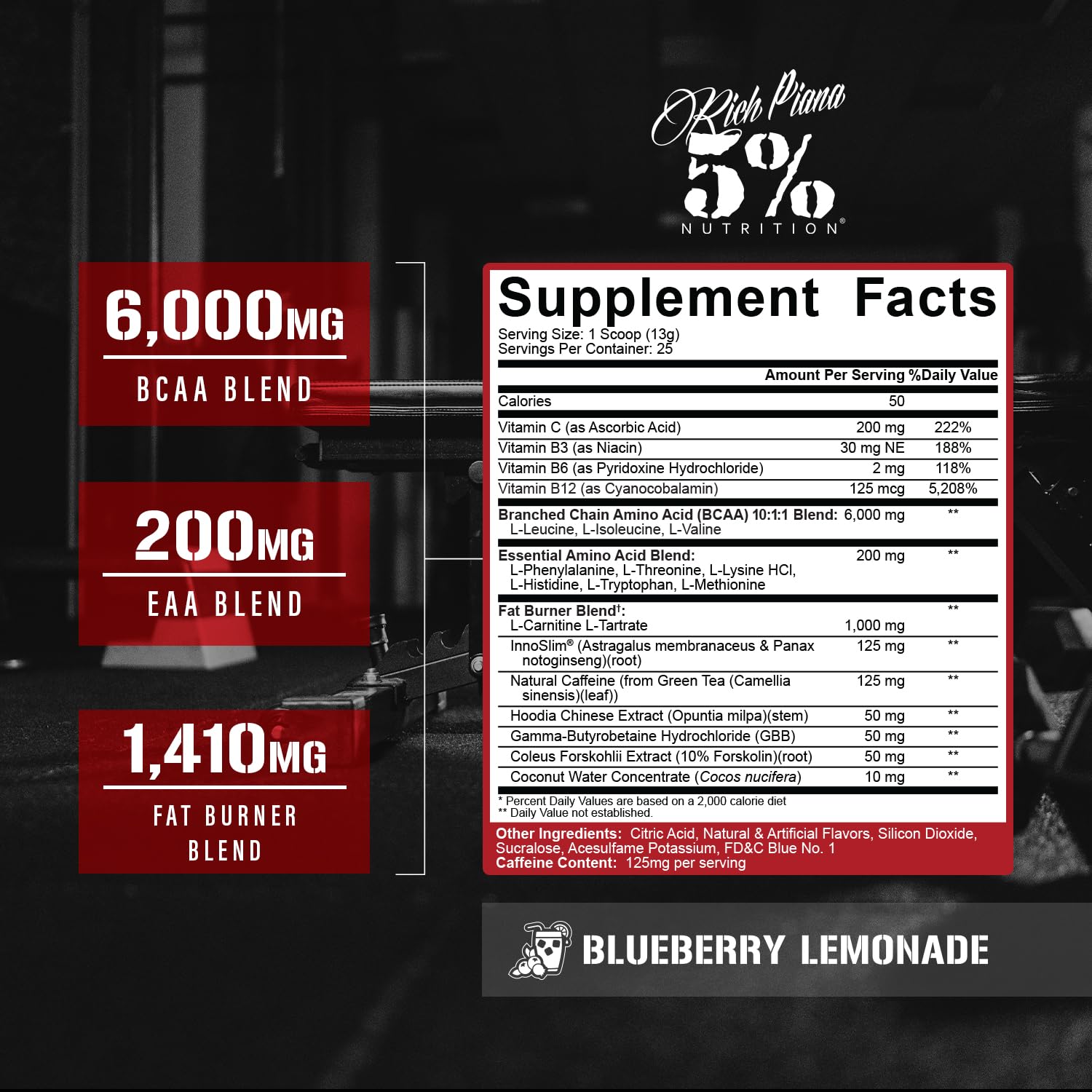 Blueberry lemonade BCAA for energy