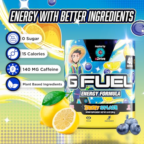 Blueberry lemonade energy drink mix