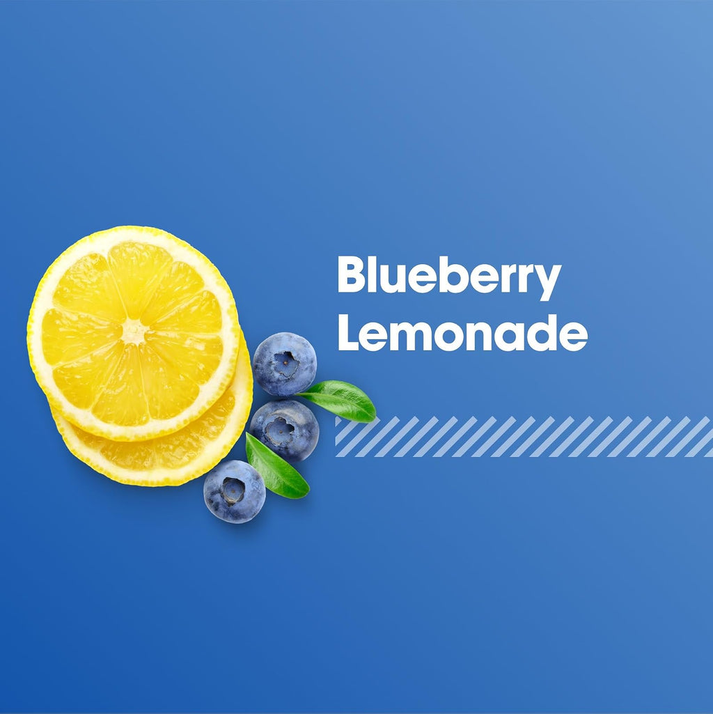 Blueberry lemonade pre-workout powder mix