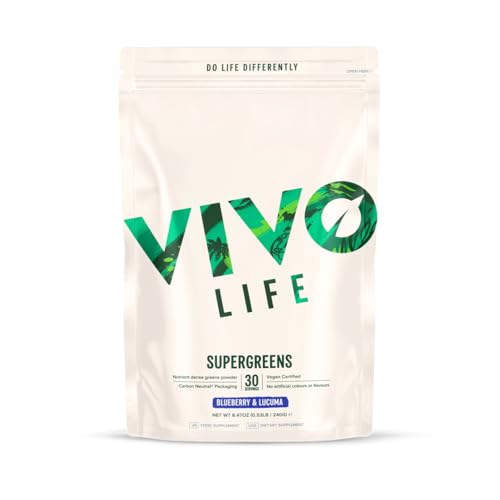 Blueberry lucuma vegan supplement