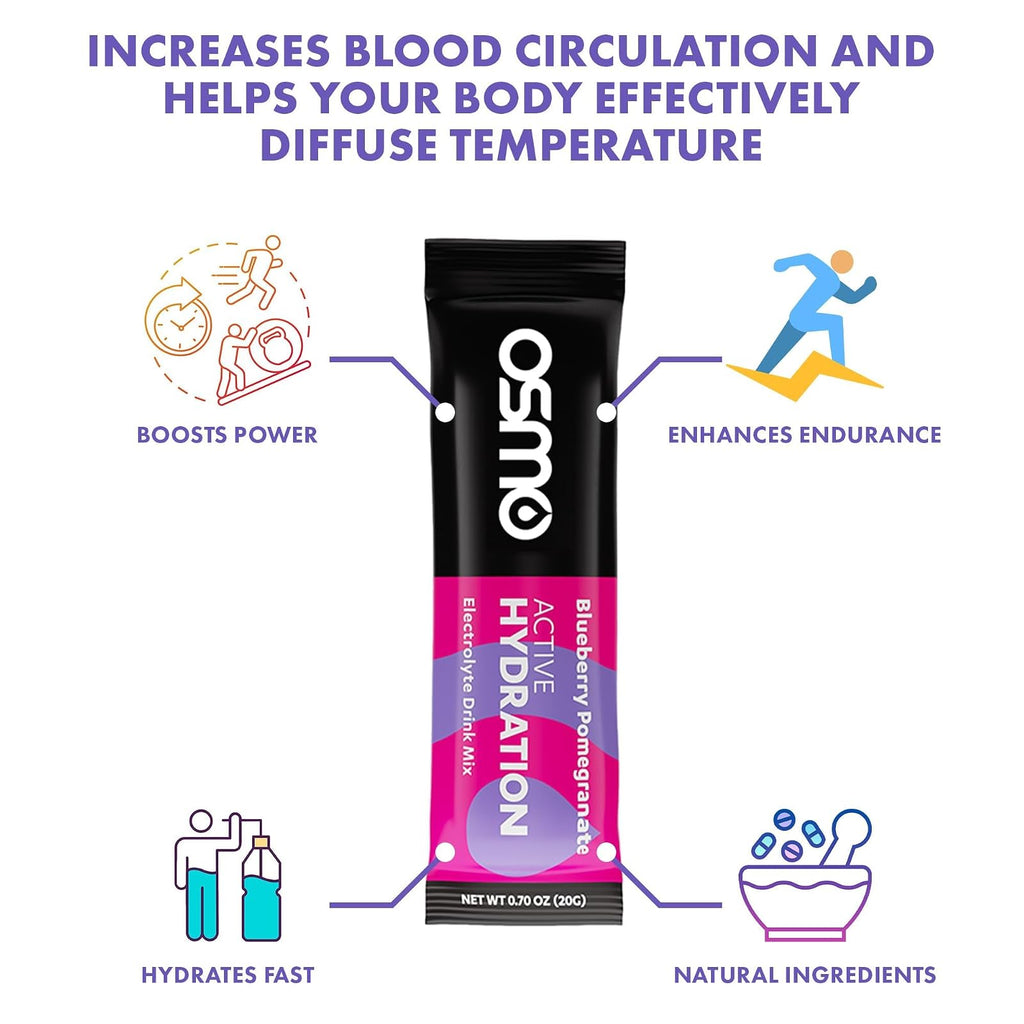 Blueberry pom flavour sports drink mix