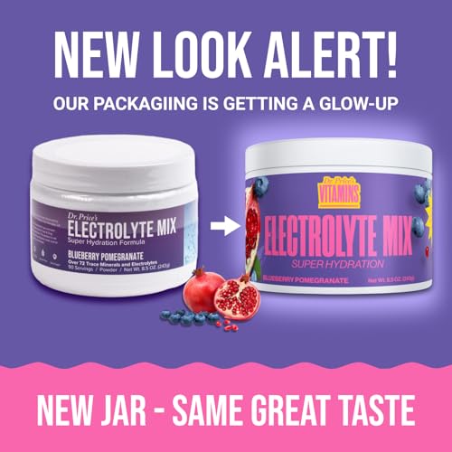 Blueberry pomegranate electrolyte drink mix
