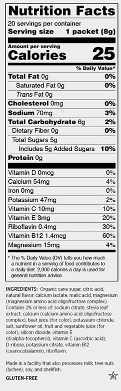 Blueberry pomegranate electrolyte drink mix