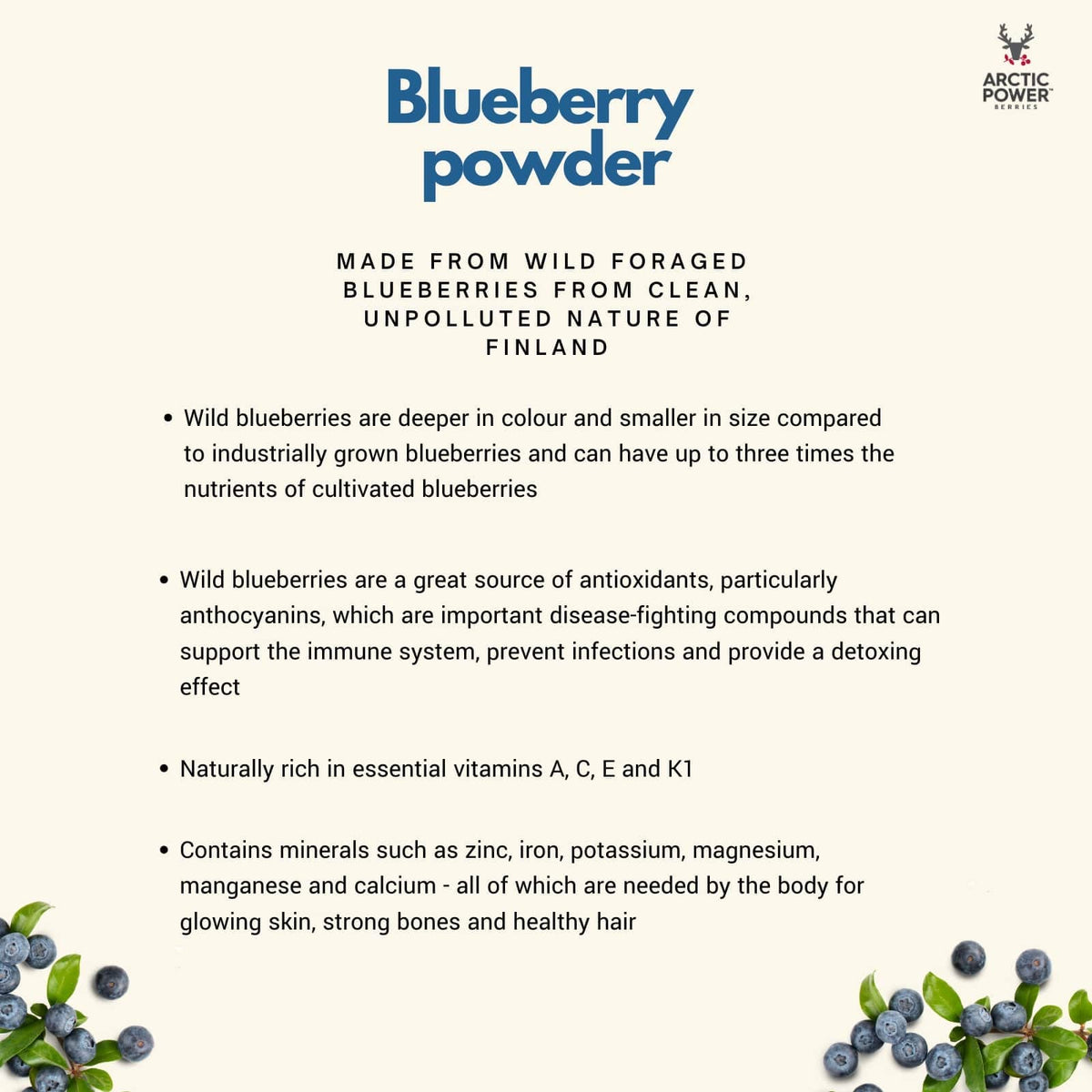 blueberry powder for antioxidant boost