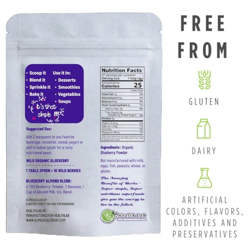 blueberry powder for energy and vitality