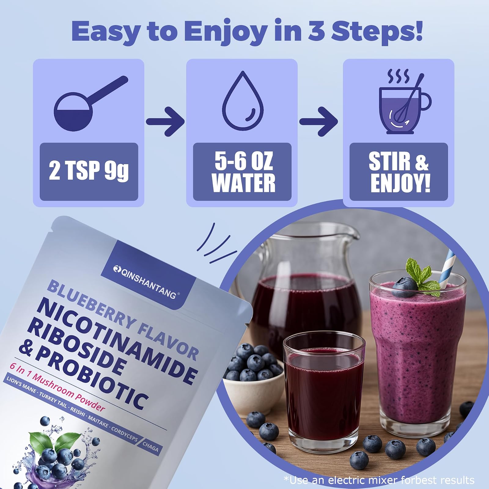 Blueberry superfood for energy boost