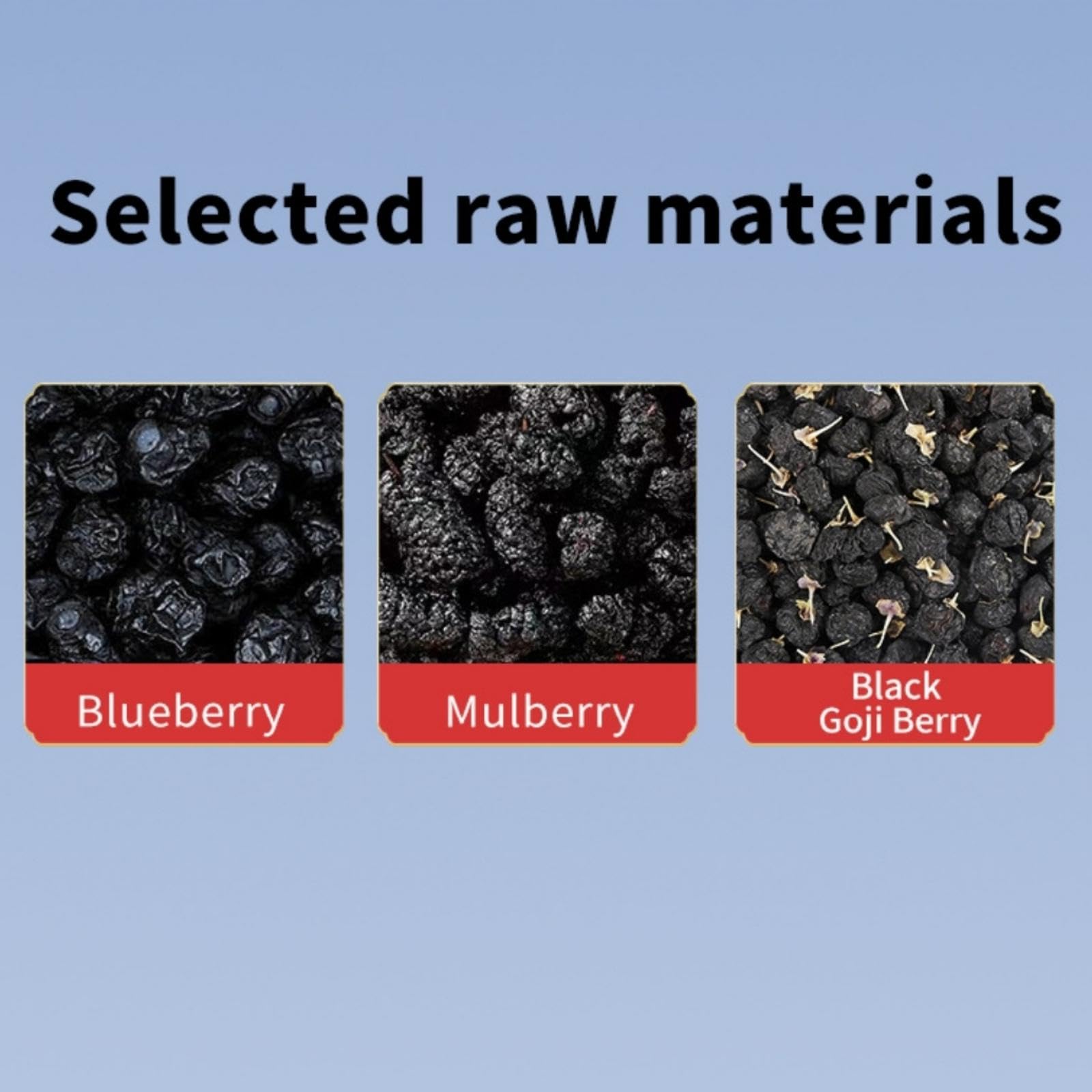 Blueberry tea bags for soothing moments