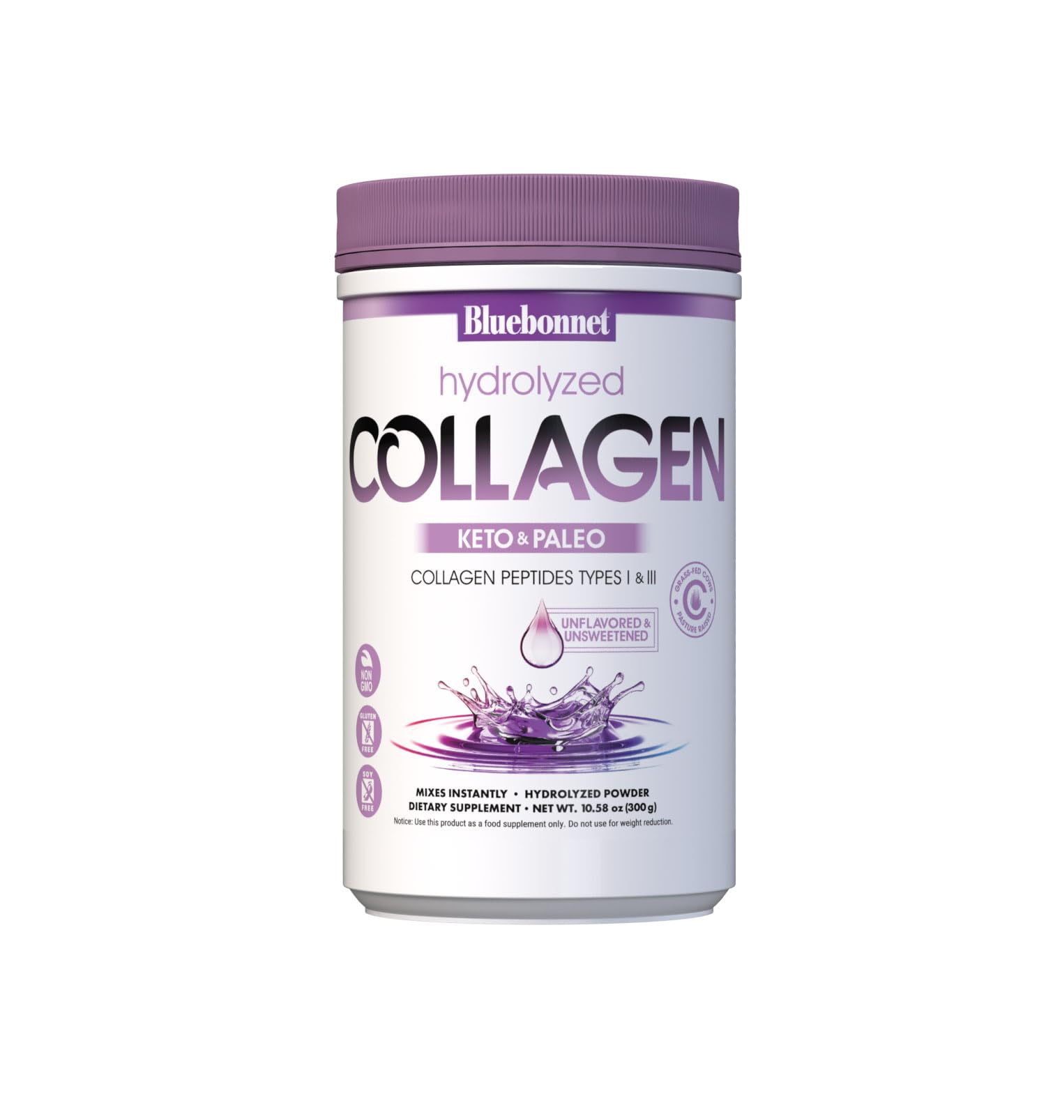 BlueBonnet hydrolyzed collagen powder benefits