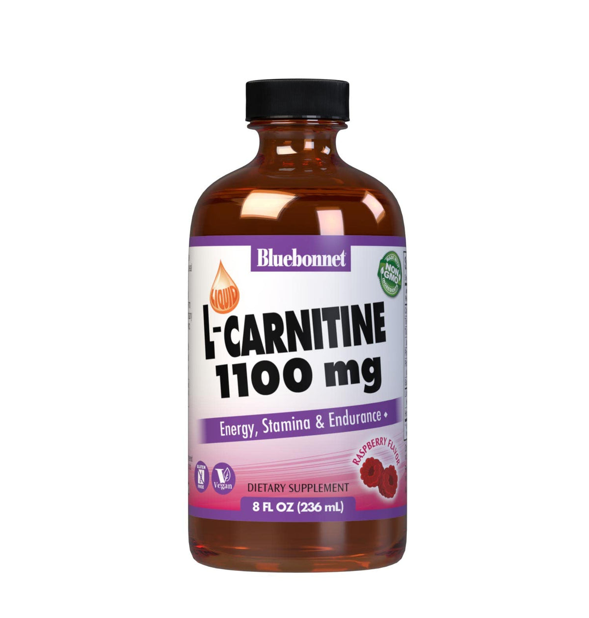 Bluebonnet L-Carnitine raspberry liquid supplement