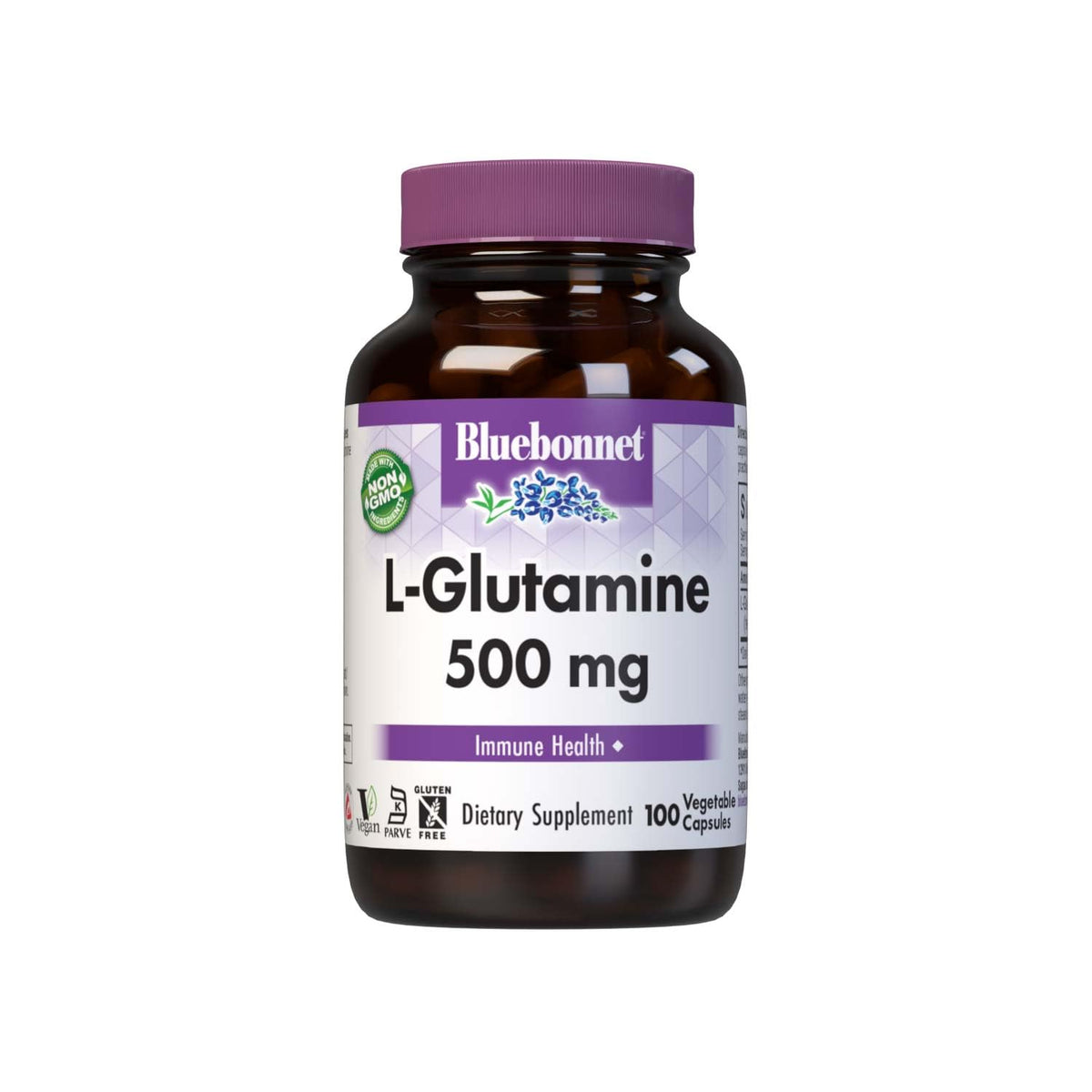 Bluebonnet L-Glutamine 500 mg capsules