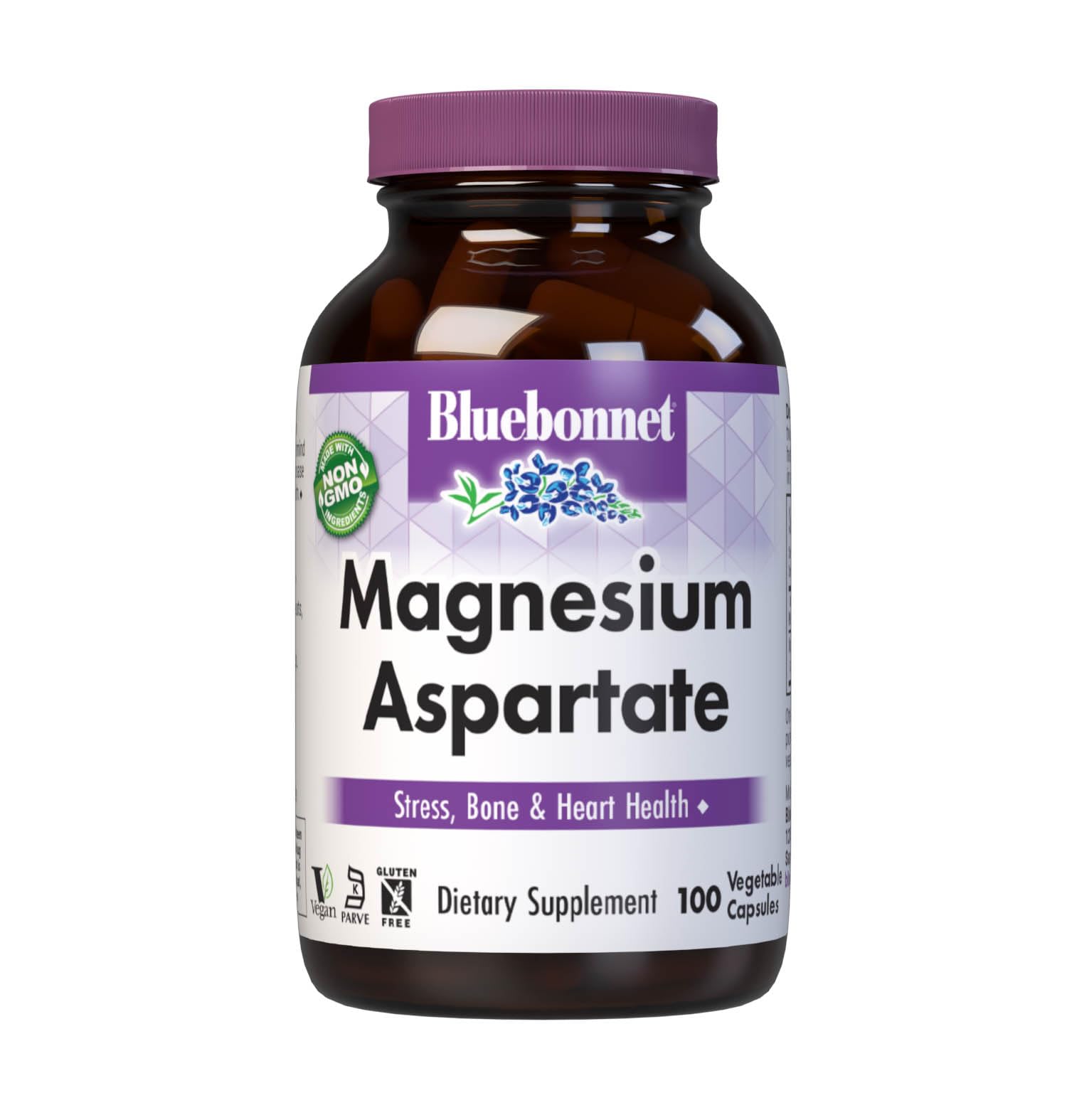 Bluebonnet magnesium aspartate vegetable capsules