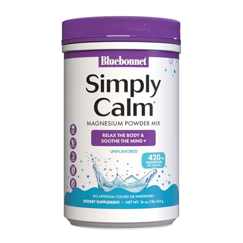 Bluebonnet magnesium powder for relaxation