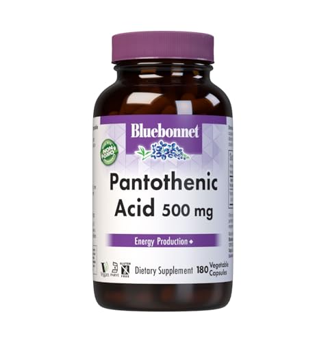 Bluebonnet Pantothenic Acid capsules for energy