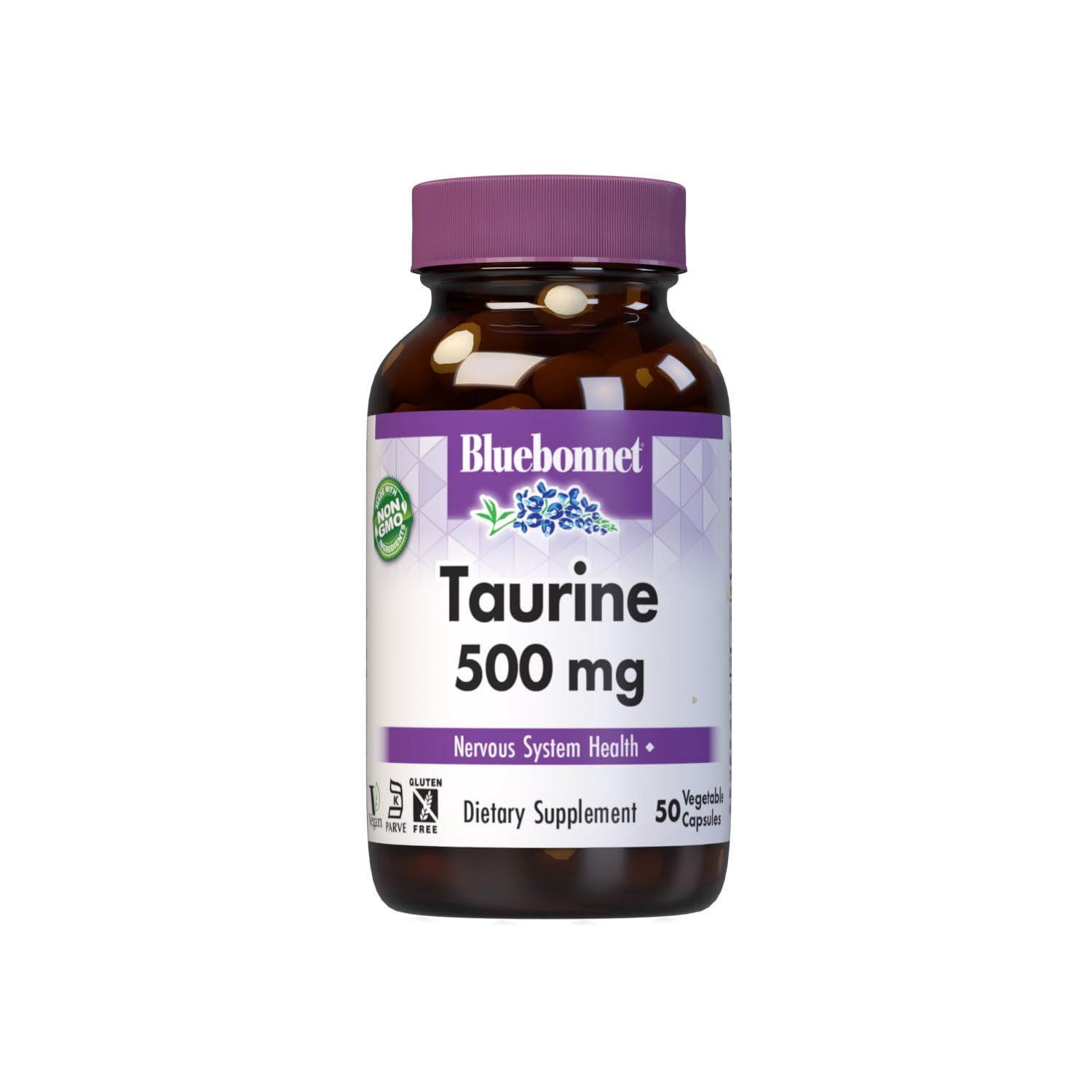 bluebonnet taurine 500 mg capsules