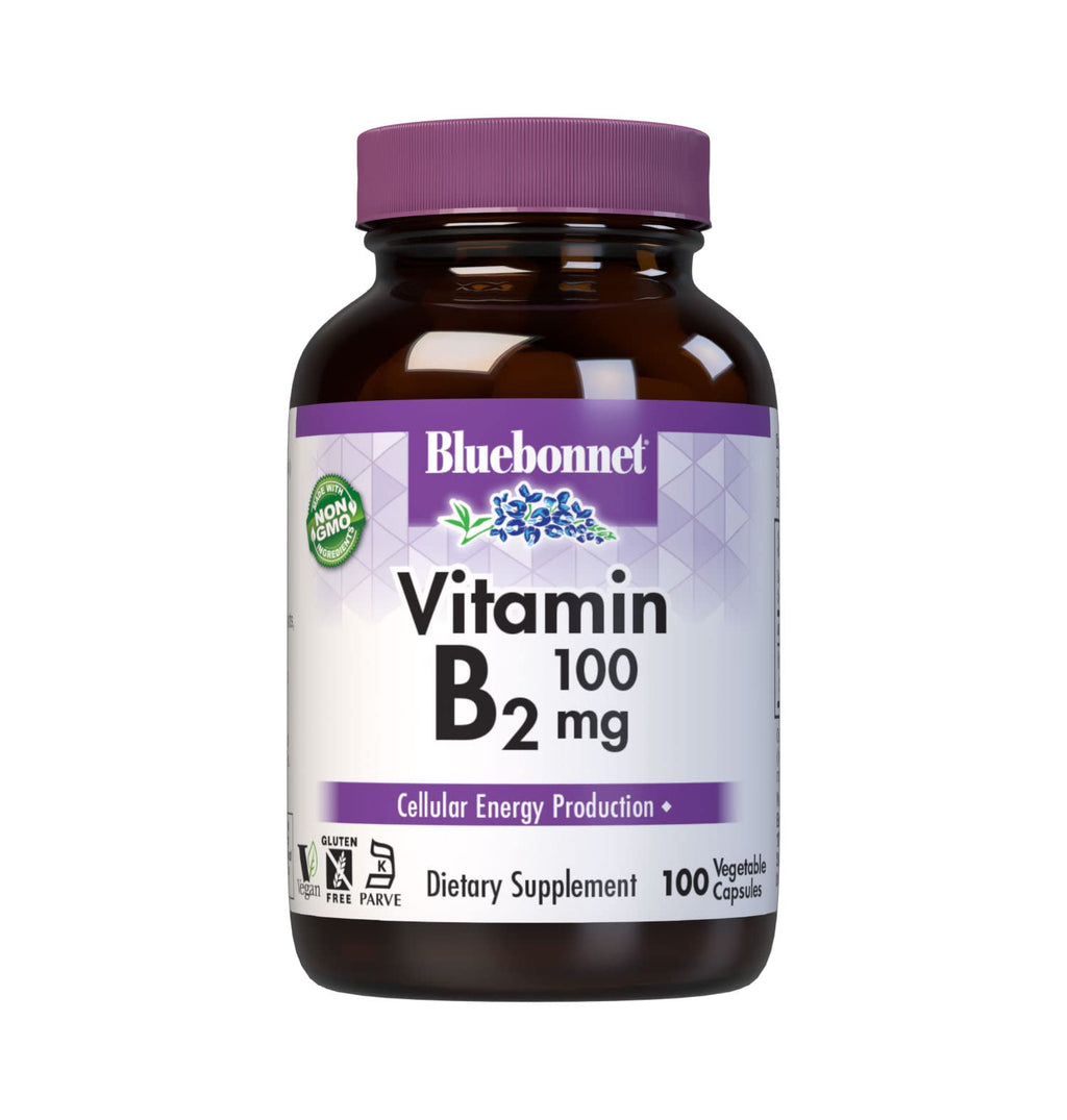 Bluebonnet Vitamin B2 100 mg capsules