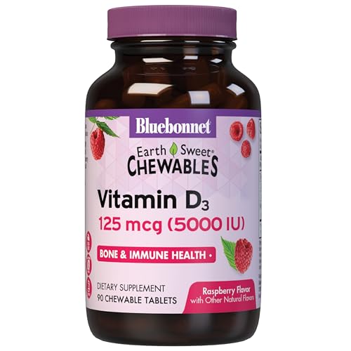 Bluebonnet vitamin D chewable tablets