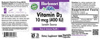 Bluebonnet Vitamin D3 for overall wellness