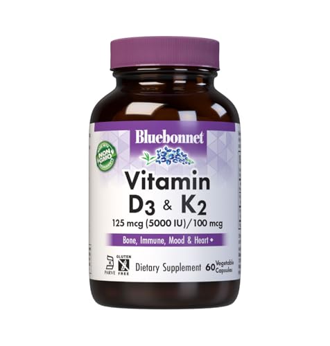 Bluebonnet vitamin D3 K2 capsules