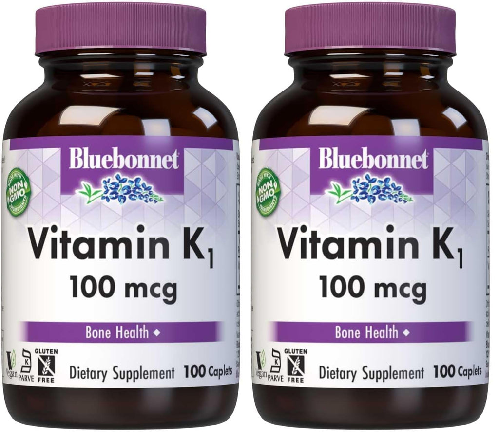 BlueBonnet vitamin K1 caplets for bone health